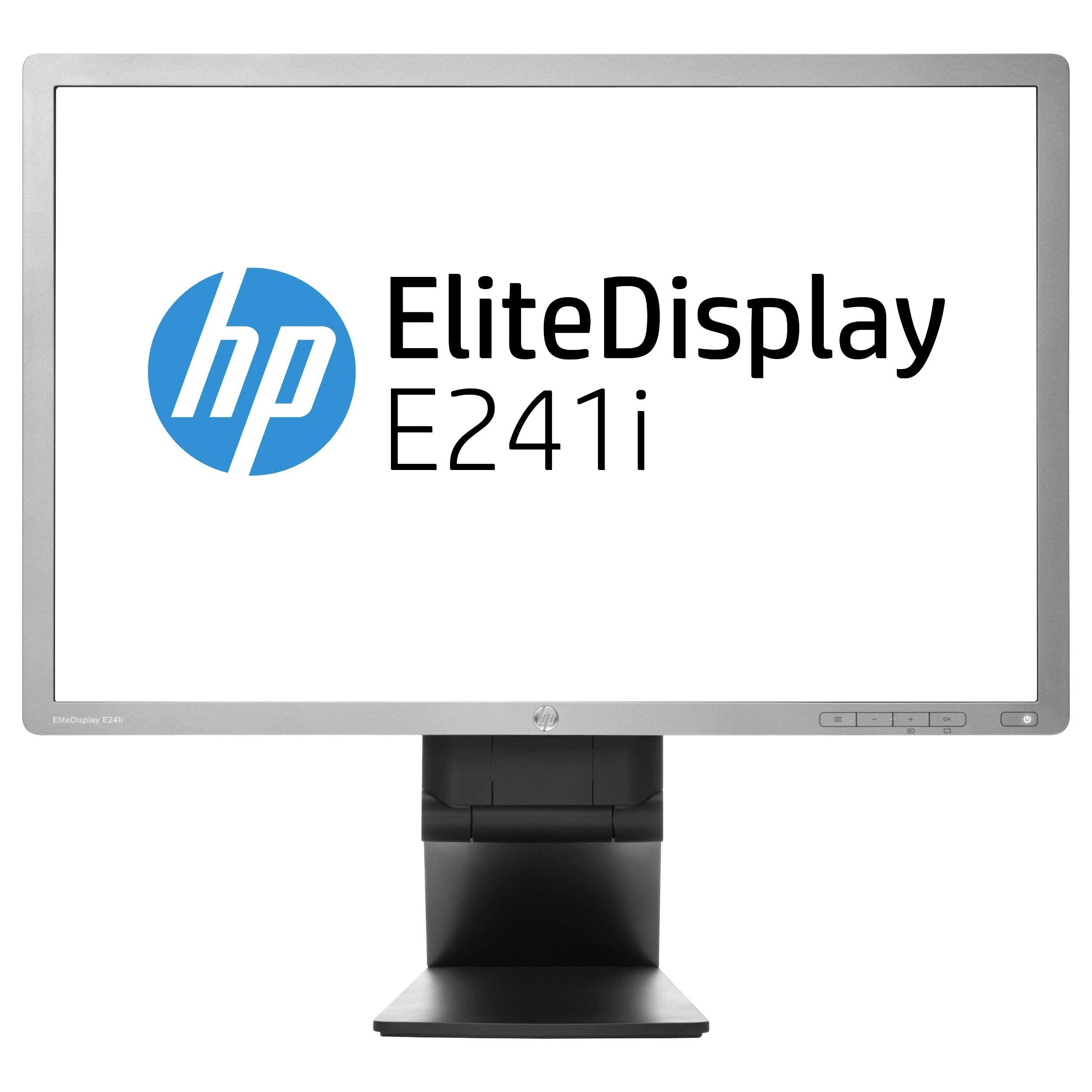 HP EliteDisplay E241i 24" 1920 x 1200 5,000,000:1 LED Monitor Silver HWP-F0W81A8#ABA (Renewed)