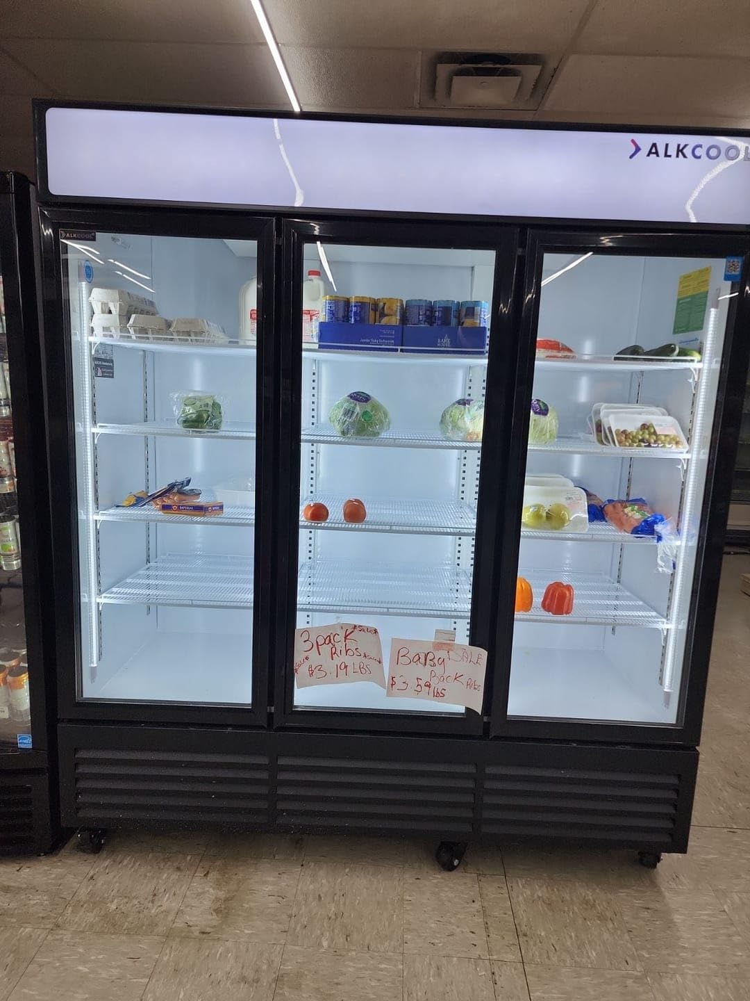 GENERIC Commercial Freezer, 56.5 Cu Ft Three Glass Door Merchandiser Upright Refrigerator Drink Display Freezer for Home or Sale Used,ETL and NSF Approval,71"" Wide, TGDF 70''-ST