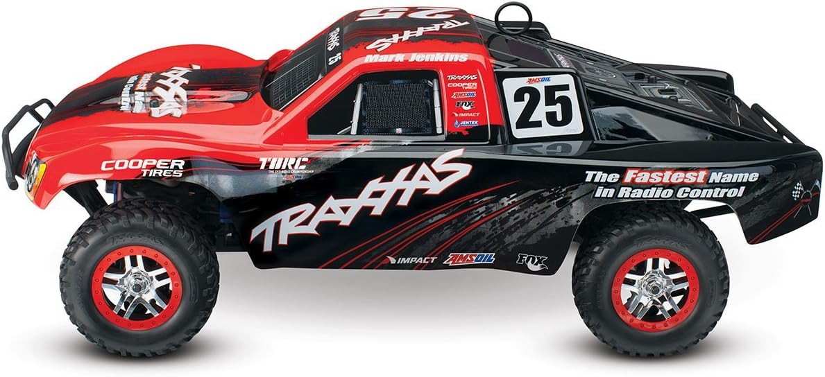 Traxxas Slayer Pro 4X4: Powered 4WD Short Course Racing Truck (1/10 Scale), Red/Black