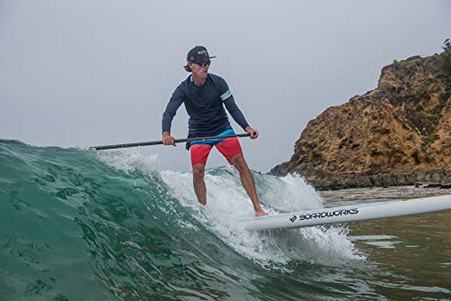 Boardworks Kraken | Surf and Fun Stand Up Paddleboard | EXP Veneer - Epoxy Hardboard | 10' 3", Bamboo/Grey/Ocean