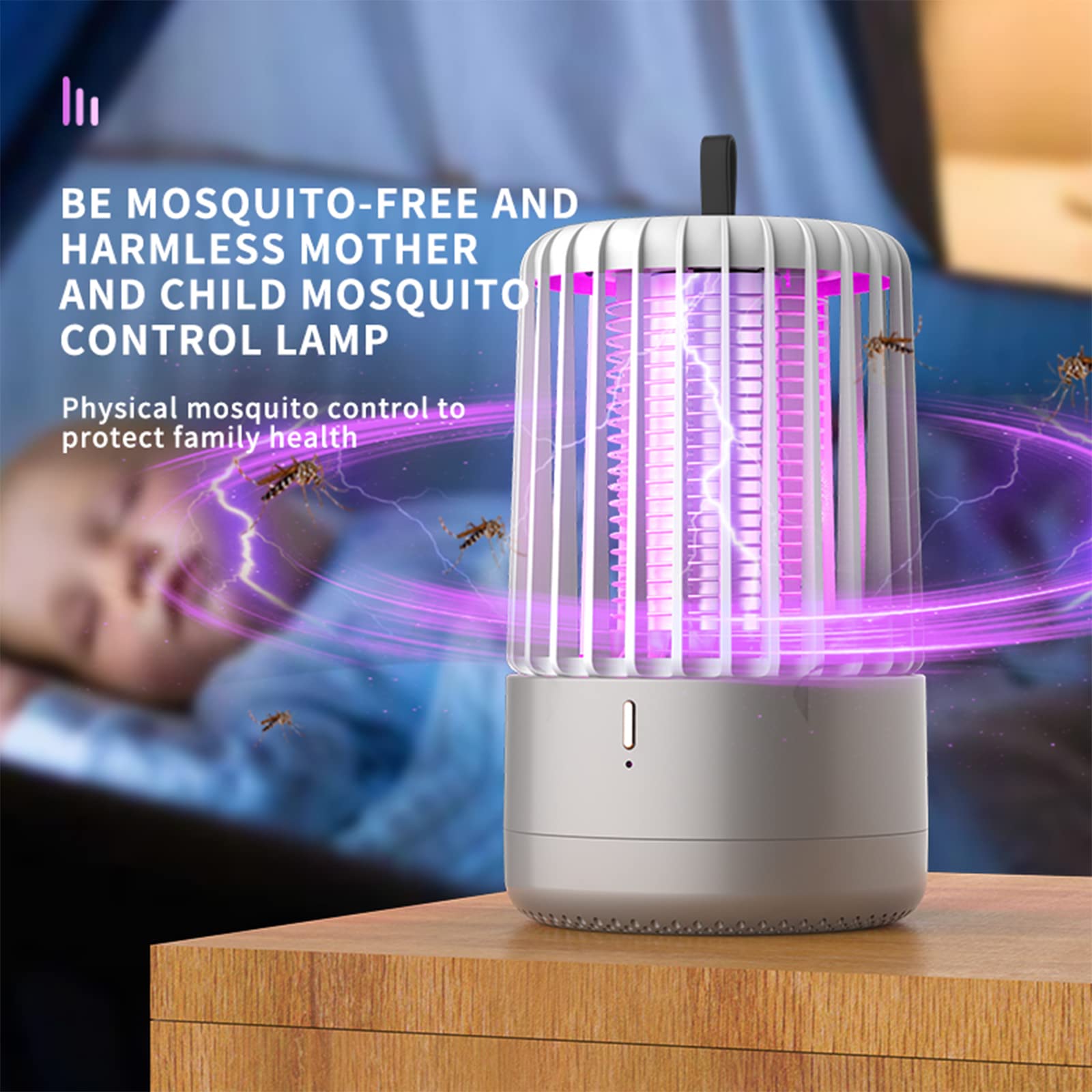 Bug Zapper Indoor,2 in 1 Mosquito Zapper,Indoor Bug Zapper,Electric Bug Zapper Outdoor,Effective Mosquito Trap & Mosquito Killer,Fly Zapper Indoor for Mosquitoes,Flies,Bugs