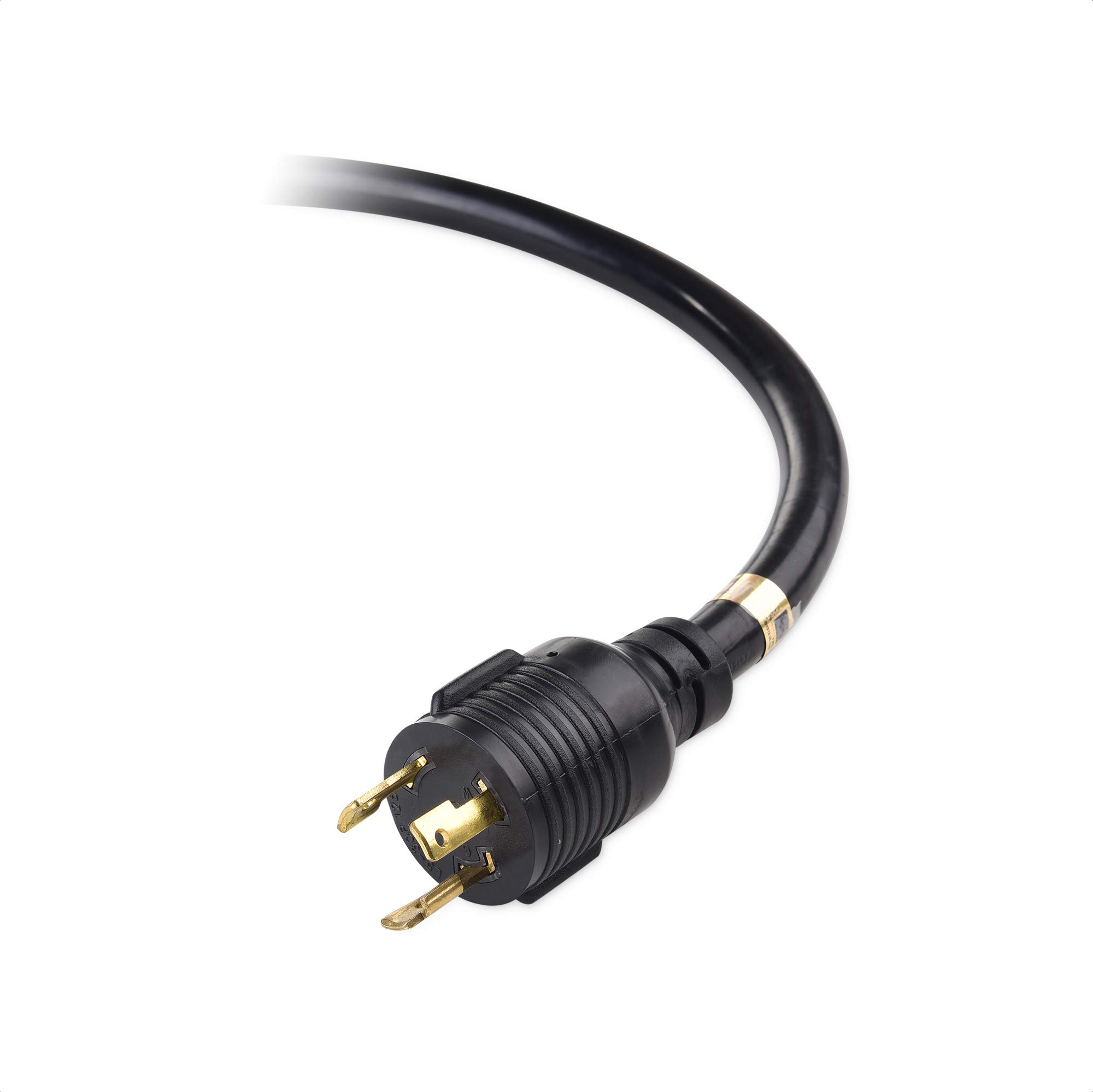 Cable Matters LED-Lit 3 Prong 30 Amp to 20 Amp Adapter for Generator (30 Amp to 20 Amp Adapter Splitter) 3 Feet - NEMA L5-30P to 2X L5-20R