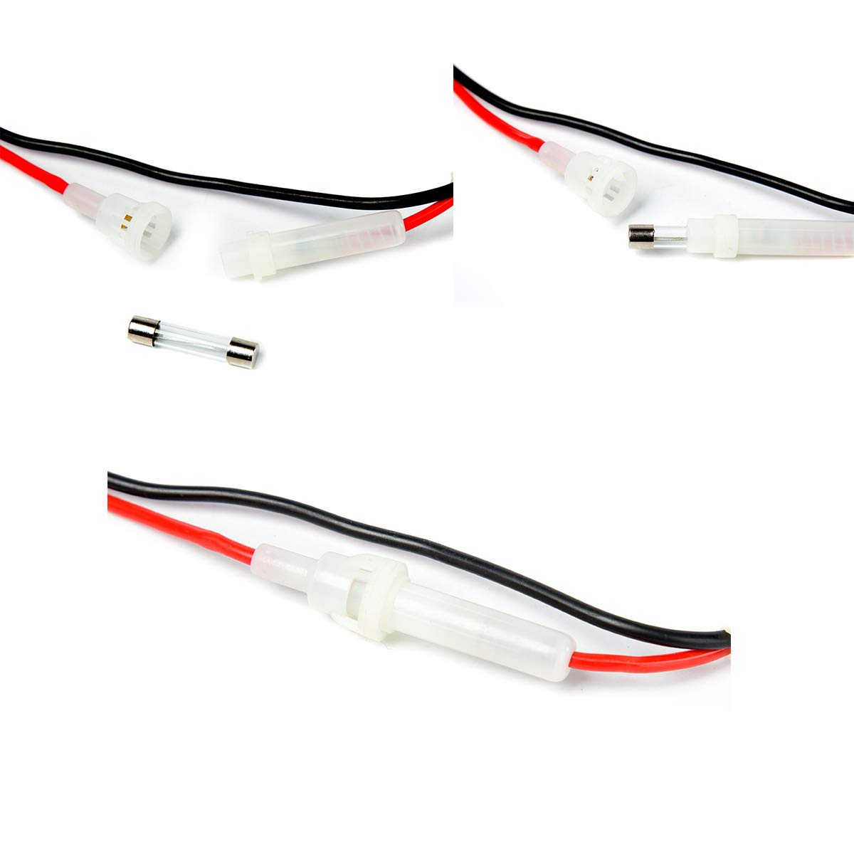 Cb Radio Power Cord/Cables 2-Wire 15A 3-Pin CB Power Cord with 12V Cigarette Lighter Plug for Cb Radio (2 Pack)