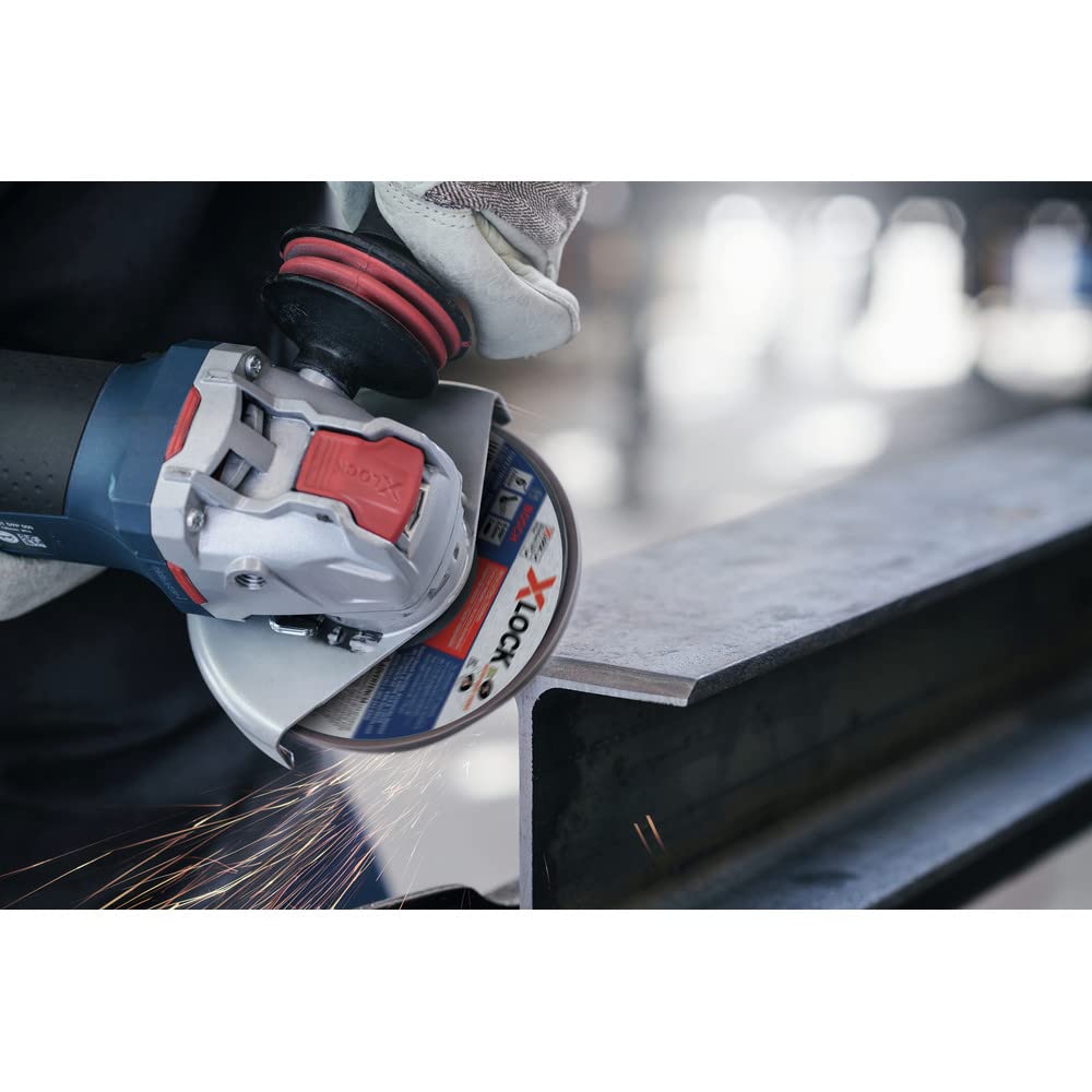 Bosch GWX13-50-RT 120V X-LOCK 5 in. Corded Angle Grinder (Renewed)