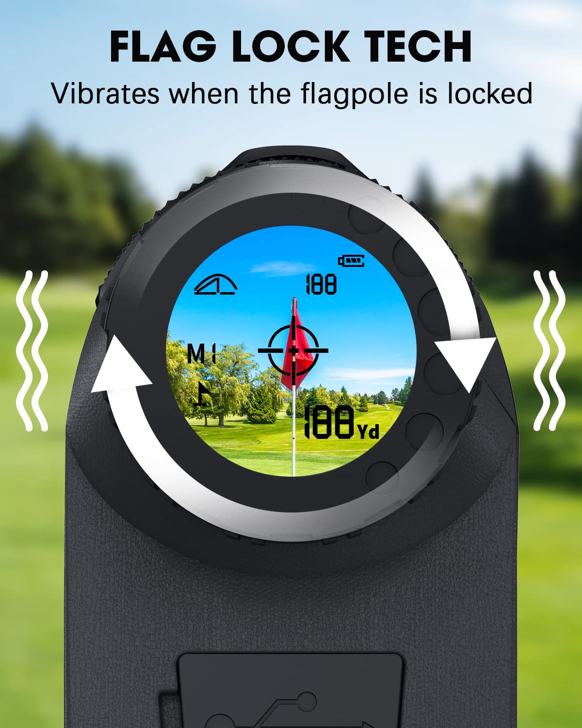 Bushgor Laser Golf Rangefinder with Slope Measurement - Laser Rangefinders with Flag Pole Locking Vibration Function, Golf Distance Rangefinder Gift for Men, Gray, K600G, 5.94x4.13x2.32 inch