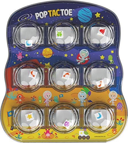 Spin Master Games Pop Tac Toe Popper Board Game, for Families and Kids Ages 3 and u