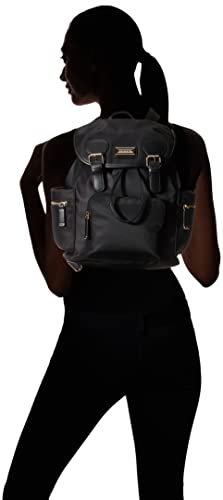 Calvin Klein Belfast Nylon Buckle Backpack, Black/Gold