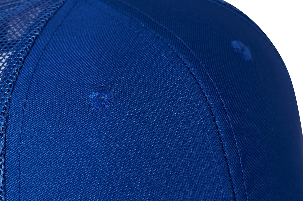 Custom 112 Hat Adjustable Snapback Baseball Cap Add Your Text/Logo and Design Front Here, Custom Your Own Unisex Trucker Hat Blue