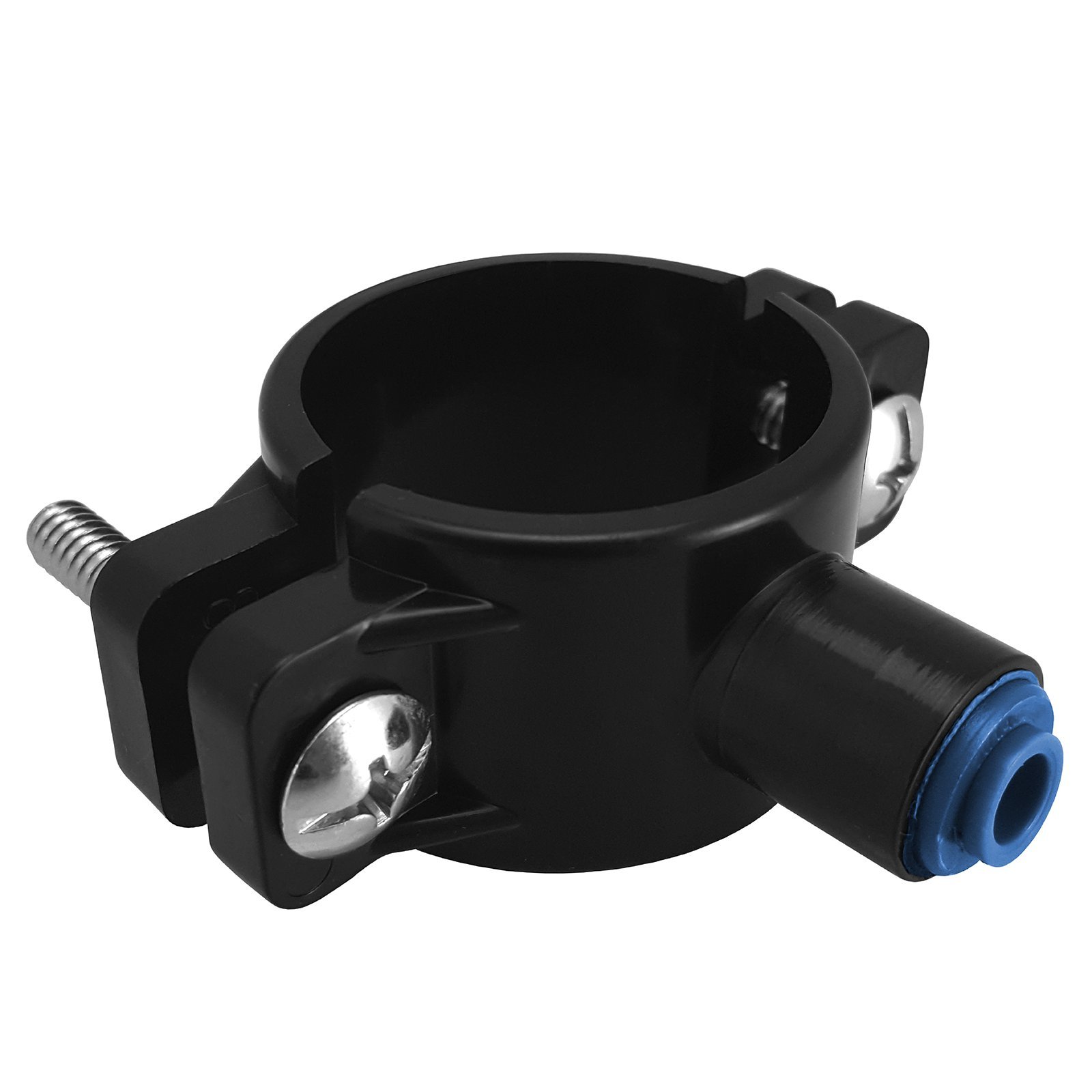 Drain Saddle Valve for Reverse Osmosis and Under Sink Water Filtration System β ΒΌβ Quick Connect Pipe Saddle β for Pipes up to 1.5β in Diameter β Express Water