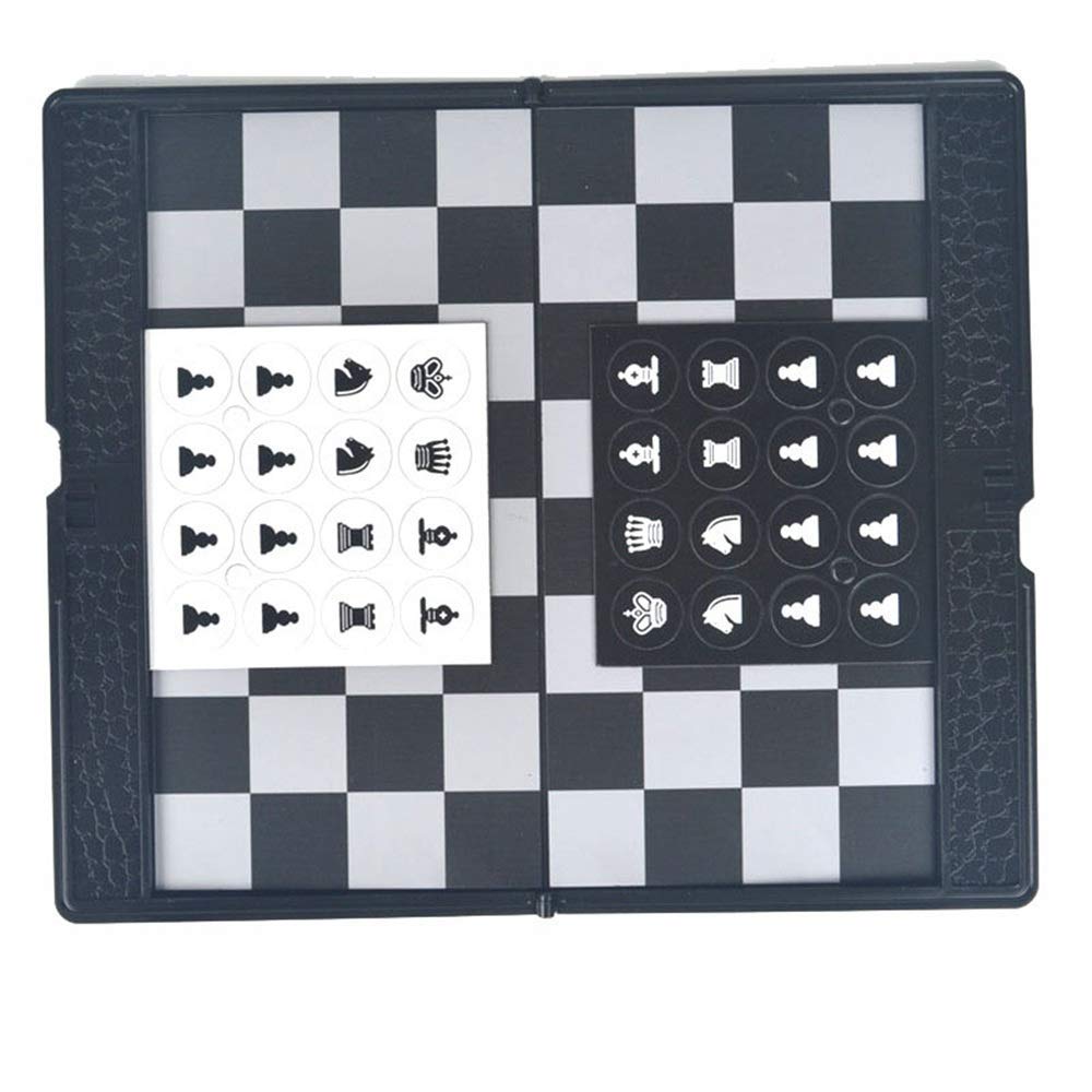 Chess Set Magnetic Chess Set Folding Board Portable Travel Board Game Set with Game Chess Slot Beginner Board Set