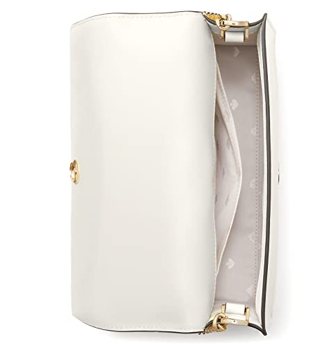 Kate Spade Carson Saffiano Leather Convertible Crossbody Bag (Parchment)