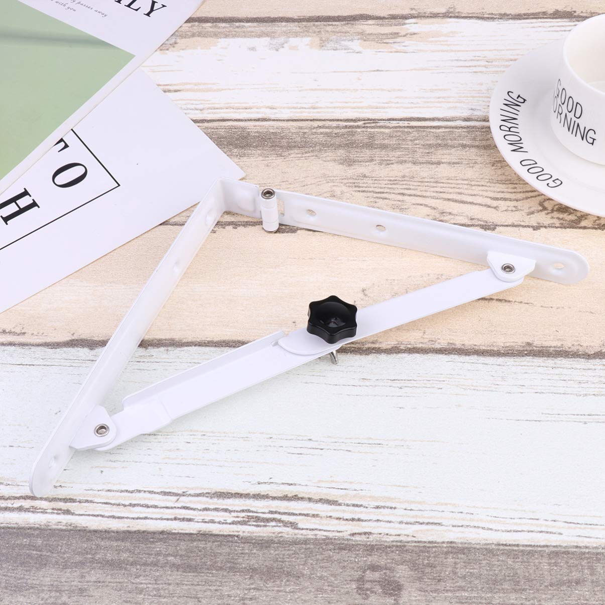 DOITOOL 2Pcs Solar Panel Tilt Mount Brackets, 0°- 90° Adjustable Solar Panel Support Frame