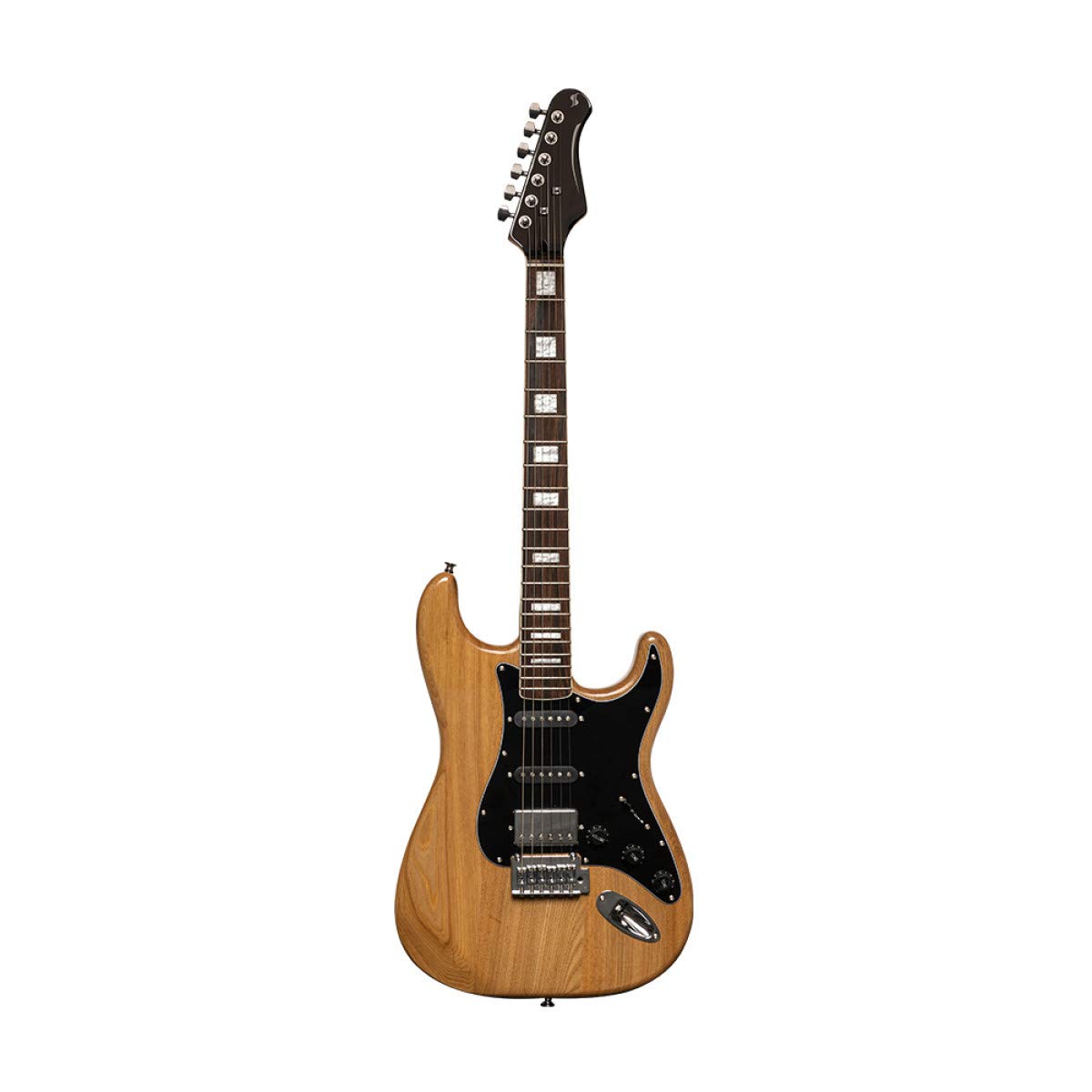 Stagg 6 String Solid-Body Electric Guitar, Right, Natural, Full (SES-60 NAT)