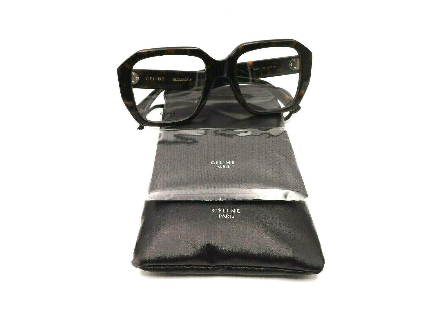 Celine CL50017I - 052 ACETATE Eyeglass Frame Dark Tortoise 51mm