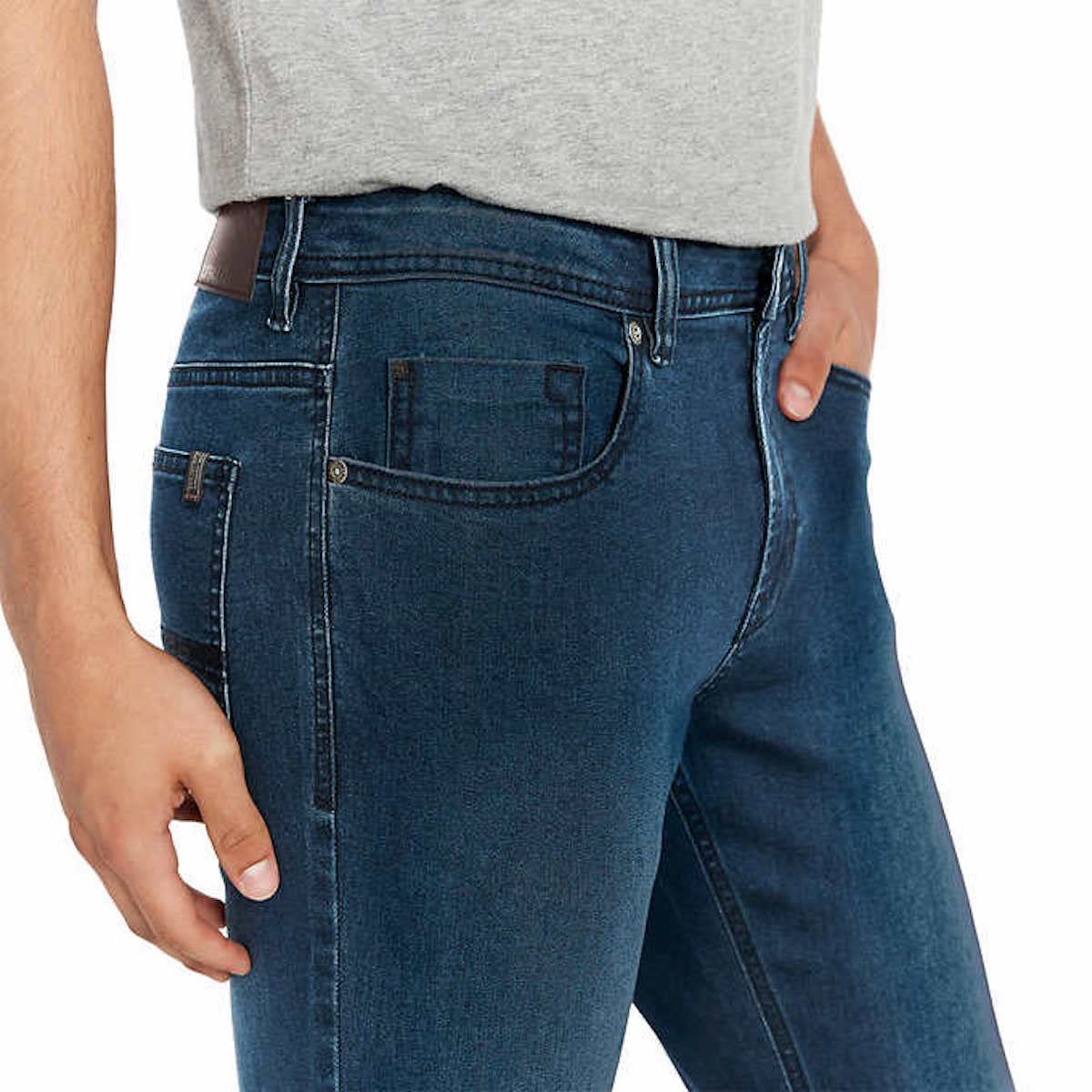 Buffalo David Bitton Men's Axel 5 Pocket Slim Stretch Jean (40W x 34L, Light Blue)