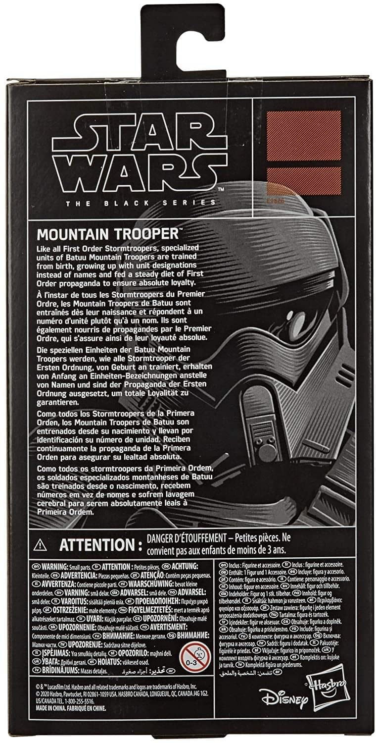 STAR WARS Black Series 6 Inch Galaxy Edge Mountain Trooper Action Figure