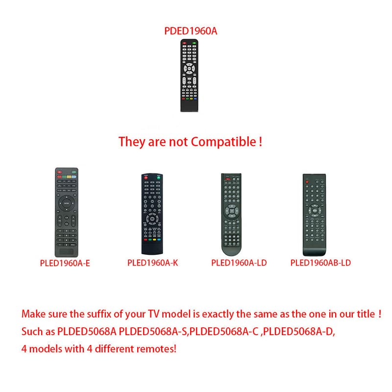 Remote Control for ProScan PLDED5515A PLDED5515-UHD PLDED4897A PLDED4331A LCD LED HDTV TV