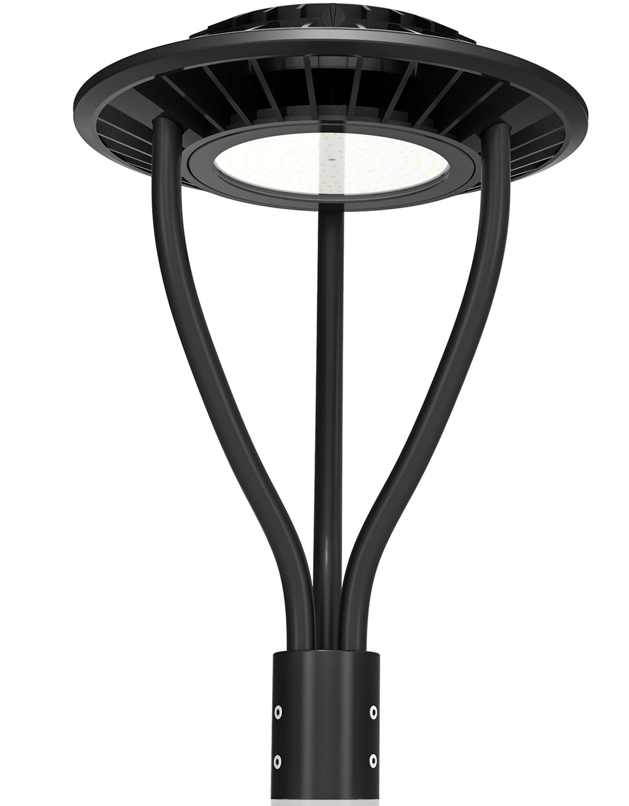 OPENLUX LED Post Top Light ETL DLC Listed 150W 120W 90W Adjustable Outdoor Pole Lights with Photocell IP65 Waterproof Post LED Fixture 5000K for Garden Yard Street Lighting