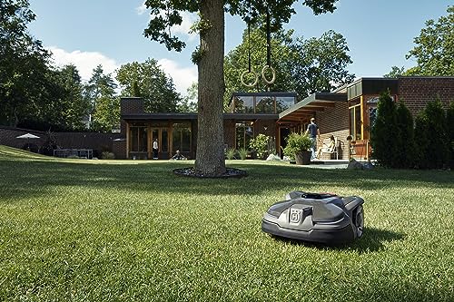 Husqvarna Automower 415X Robotic Automatic Lawn Mower with GPS Assisted Navigation with Self Installation and Ultra-Quiet Smart Mowing Technology for Small to Medium Yards (0.4 Acre)
