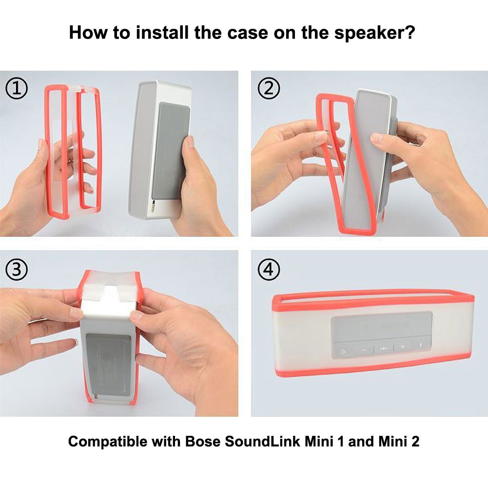 HopCentury Replacement TPU Gel Soft Case Skin Cover Pouch Box for Bose Soundlink Mini Bluetooth Speaker Blue