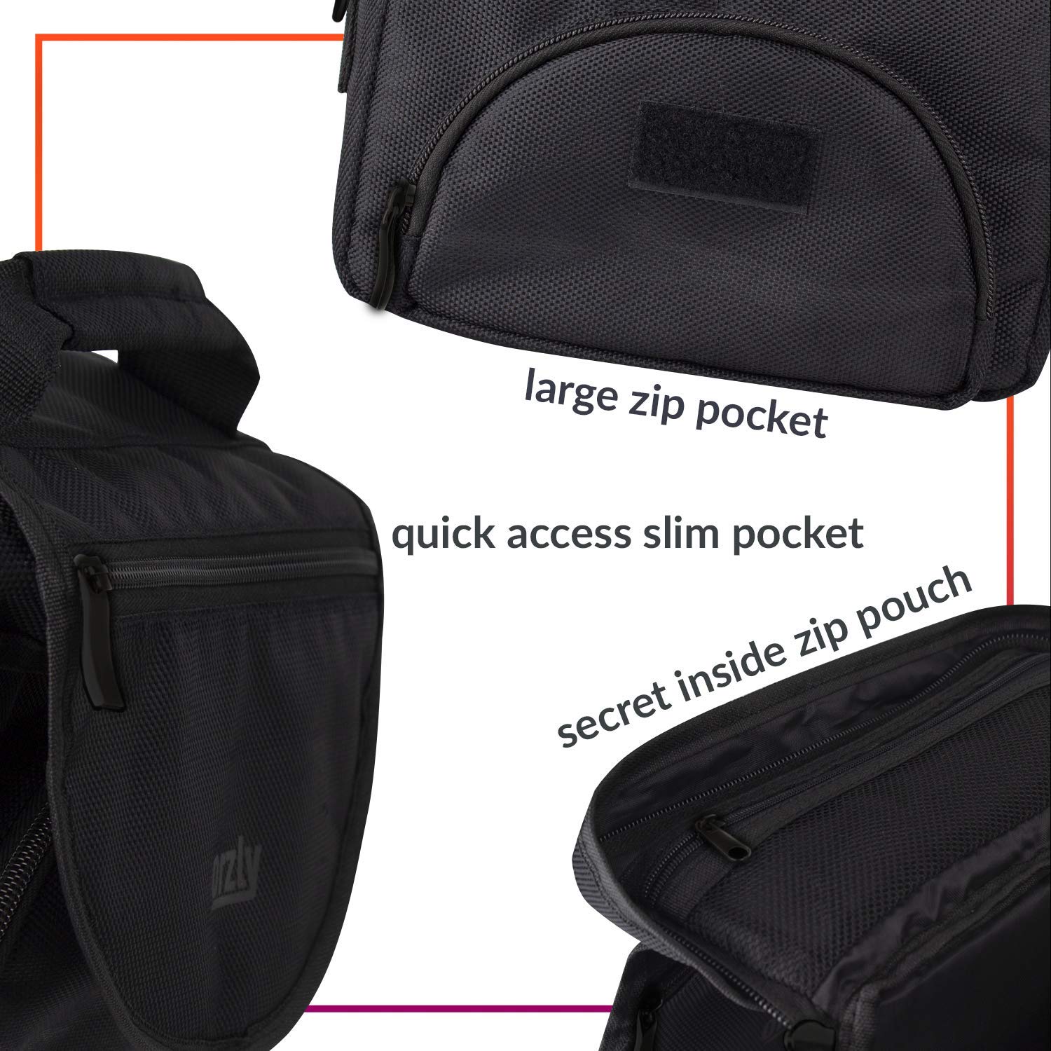 Orzly Carry Bag for Google Stadia - Multiplayer Pro-Travel Case - Features Storage Compartments & Pockets - Plus Handle & Strap for Portability - Fits Two Stadia Controllers, Chromecast & Cables etc