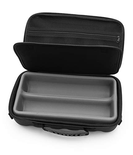 CASEMATIX Wireless Microphone Case Compatible with Two Wireless Mic System Microphones Up To 10.5" by Sennheiser, Shure and More - Sleek Mic Case For Travel with Lid Storage for Singing or Karaoke