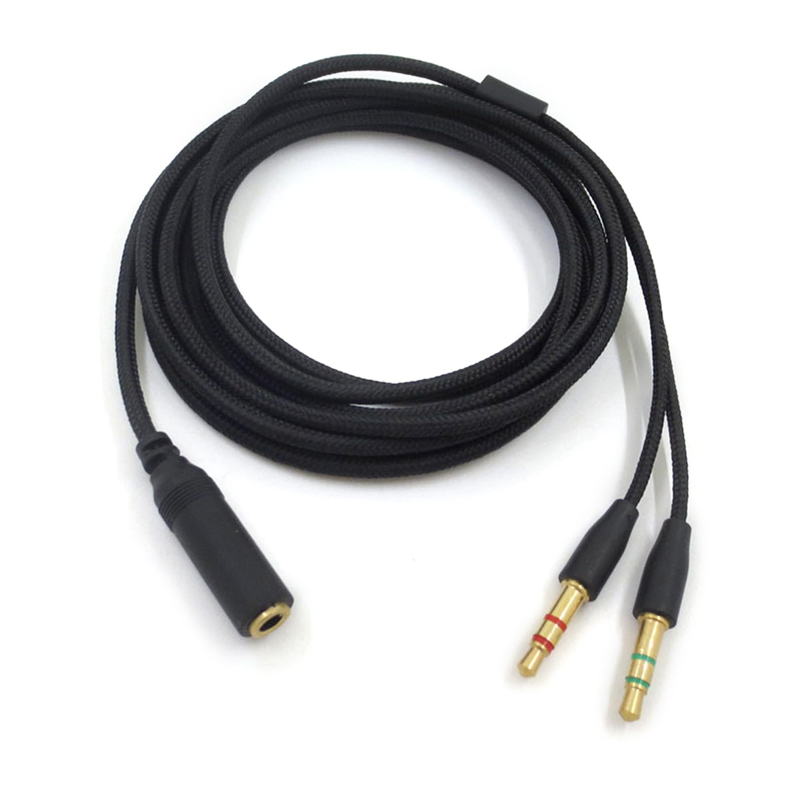 BYNNIX Earphone Cable Headphone Adapter Splitter Headset Microphone Cord for Electra 7.1 V2 Headphones 3.5mm Audiophile-Grade Headphone Cable for Electra 7.1 V2 Flexible Splitter