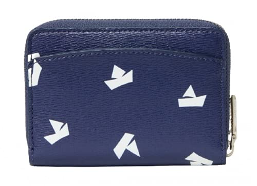 Kate Spade New York Spencer Paper Boats Zip Cardholder Card Case Wallet