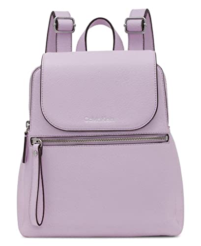 Calvin Klein Women's Reyna Novelty Key Item Flap Backpack, Winsome Orchid, One Size