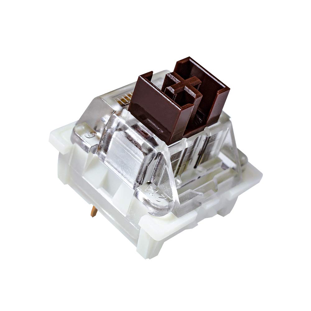 Outemu (Gaote Brown Switches 20 Pack, 3-Pin Tactile 50gf Dustproof RGB Key Switches - Gateron and Cherry MX Equivalent DIY Replaceable for Mechanical Gaming Keyboard