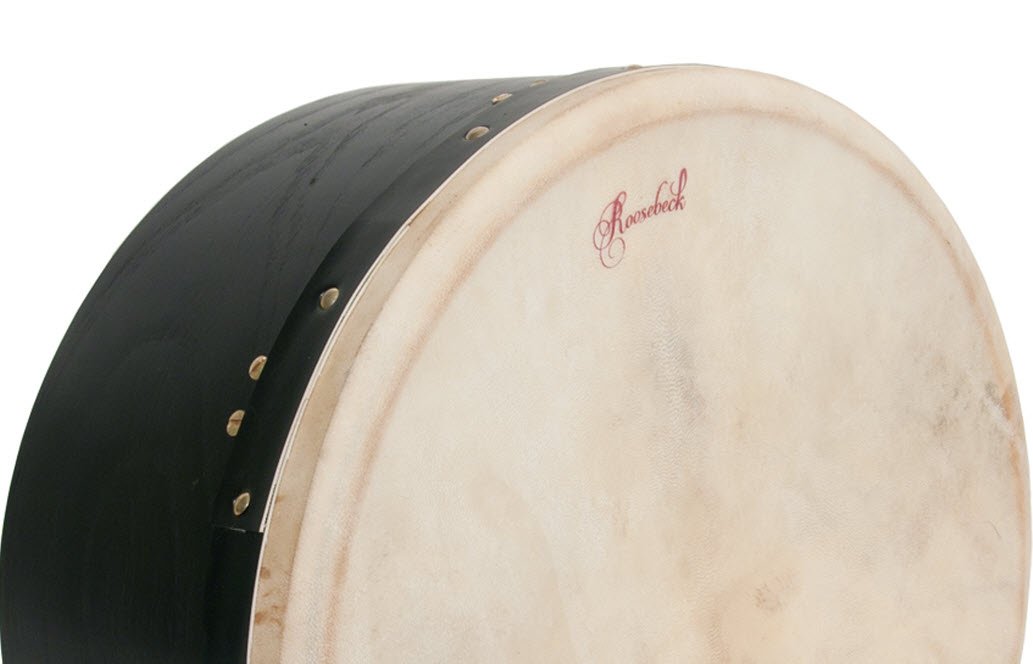 Bodhran, 16"x7", Tunable, Black, Single