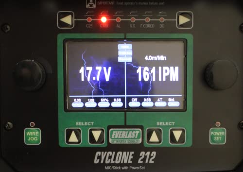 Everlast Cyclone 212 Stick 230 Amp welder dual voltage 110v/220v spool gun ready