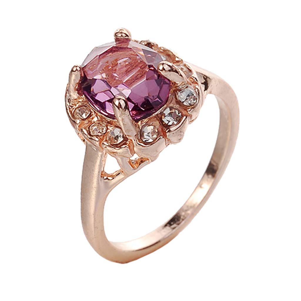 Rings for Women Personality Simple Retro Inlaid Rhinestone Multicolor Ring Ladies Jewelrya Good Gift for a Girlfriend, Boyfriend, Family