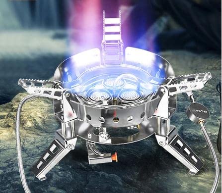 Bulin BL100-B17 Camping Gas Burners Windproof Remote Gas Stove Outdoor Fire Stove Windproof Stoves Outdoor Hiking Camping with Ignition Device Equipment