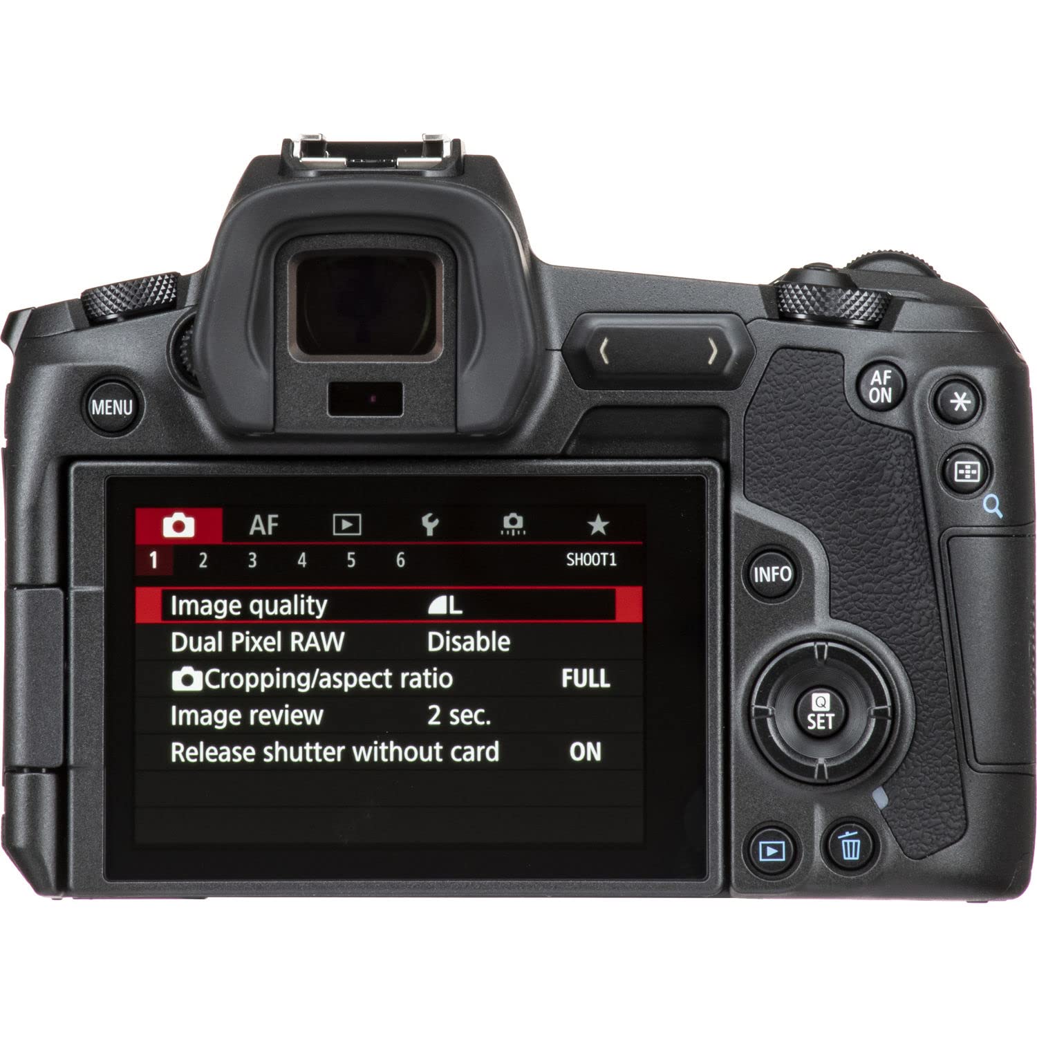 Canon EOS R Mirrorless Digital Camera 3075C002 with Canon EF Mount Adapter, Canon EF-S 18-55mm Lens, Bag, 32GB Card and More (Renewed)