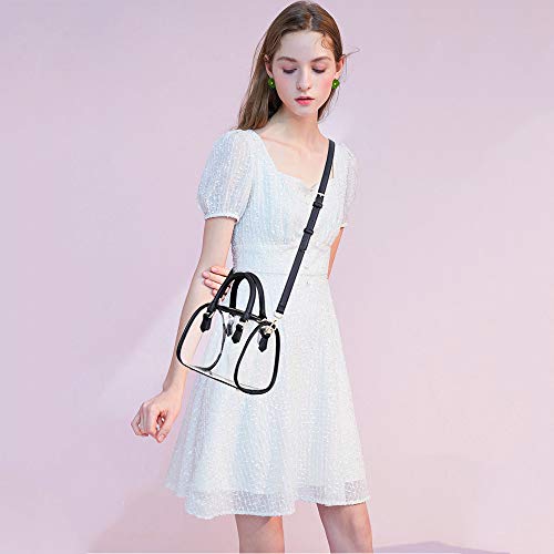 KEEPOP Women Clear Shoulder Bag Transparent Handbag and Purses PVC Crossbody Bage