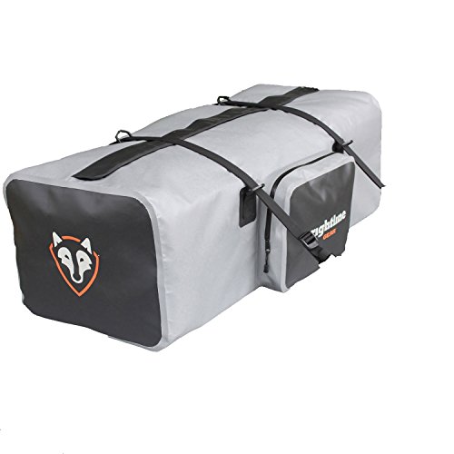 Rightline Gear Car Top Waterproof Duffle Bag For Travel, Attaches With or Without Roof Rack, 120 Liters, Black