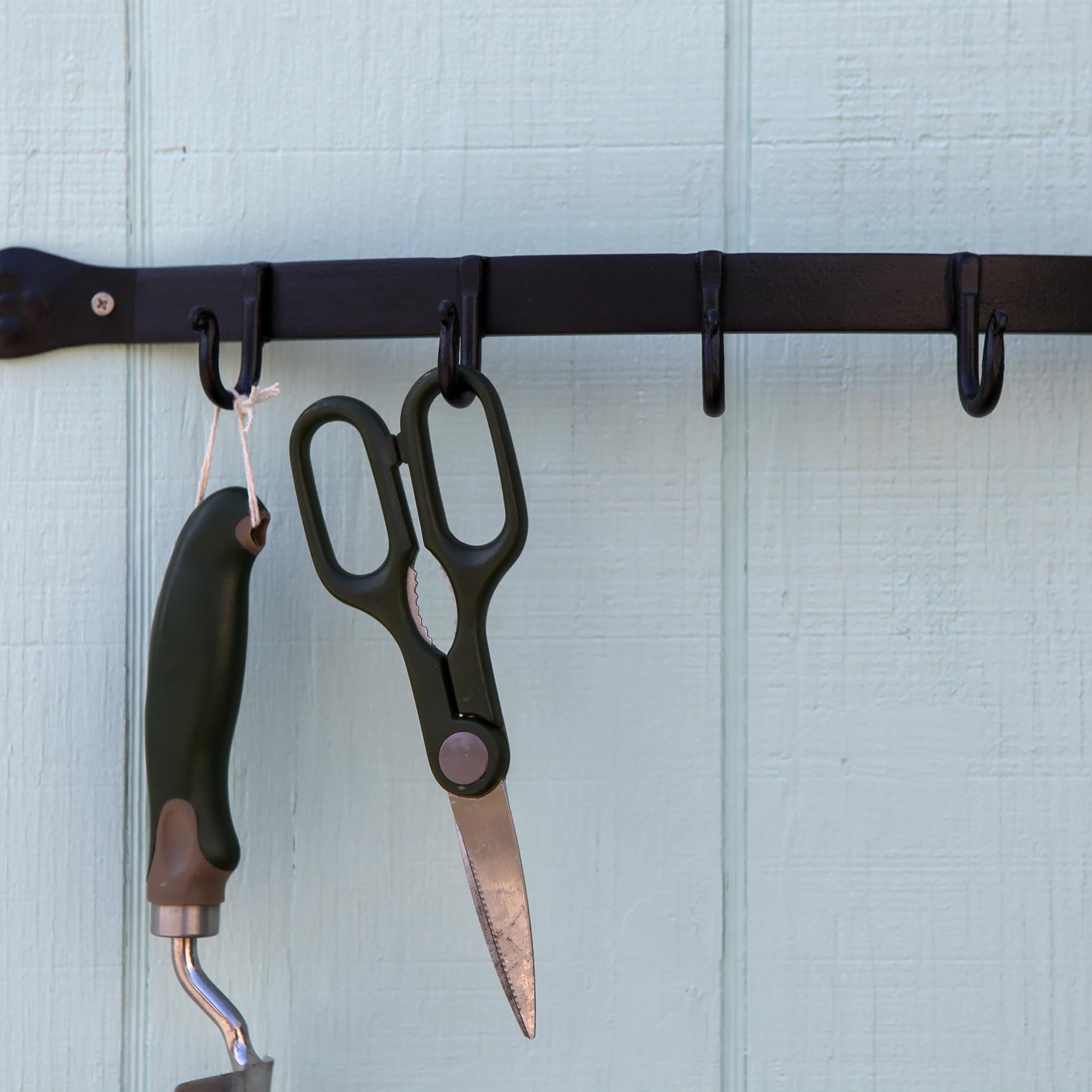 Garden Tool Bracket with 5 Hooks