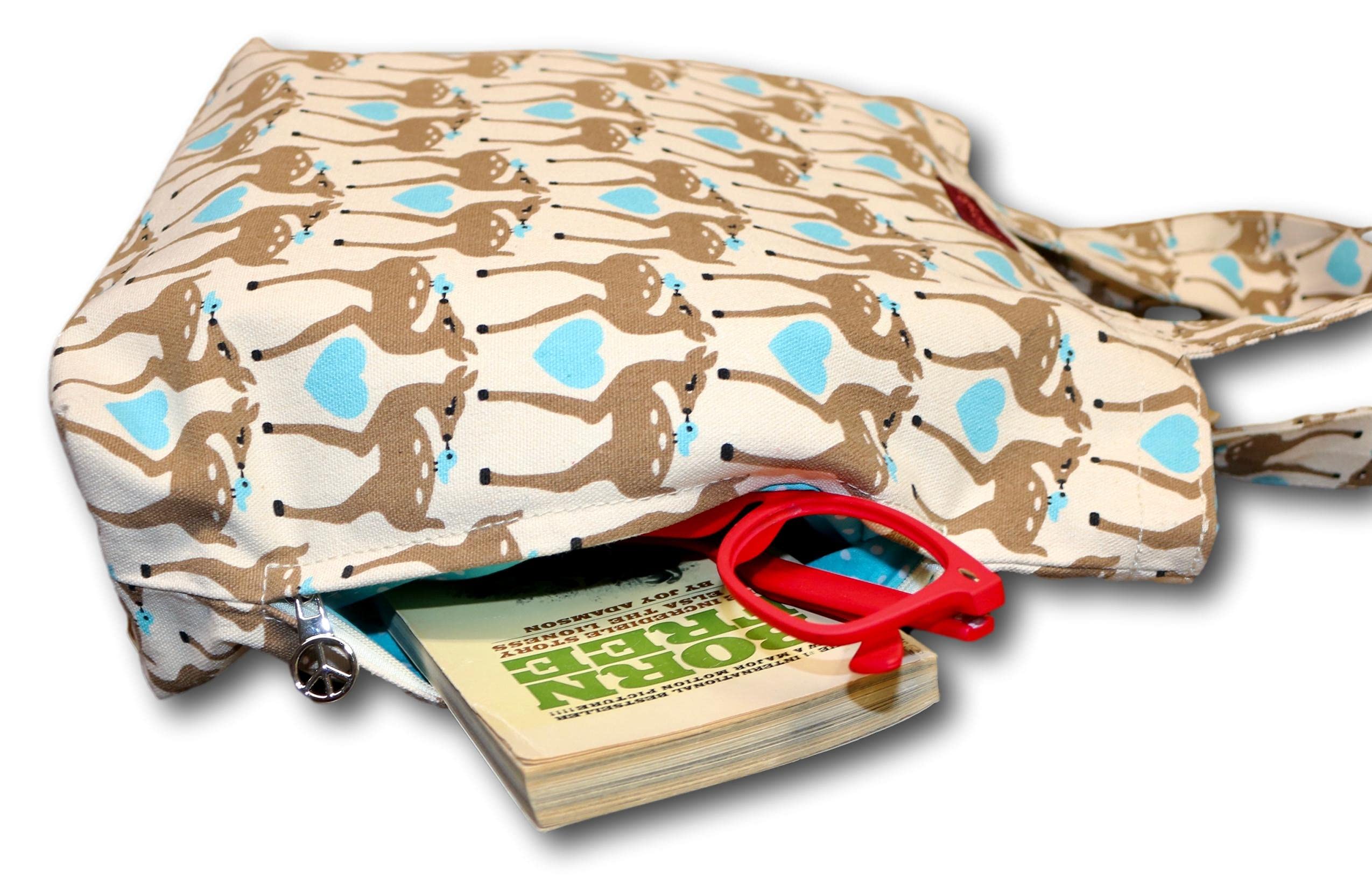 bungalow 360 Reversible Canvas Tote Bag (Jellyfish)
