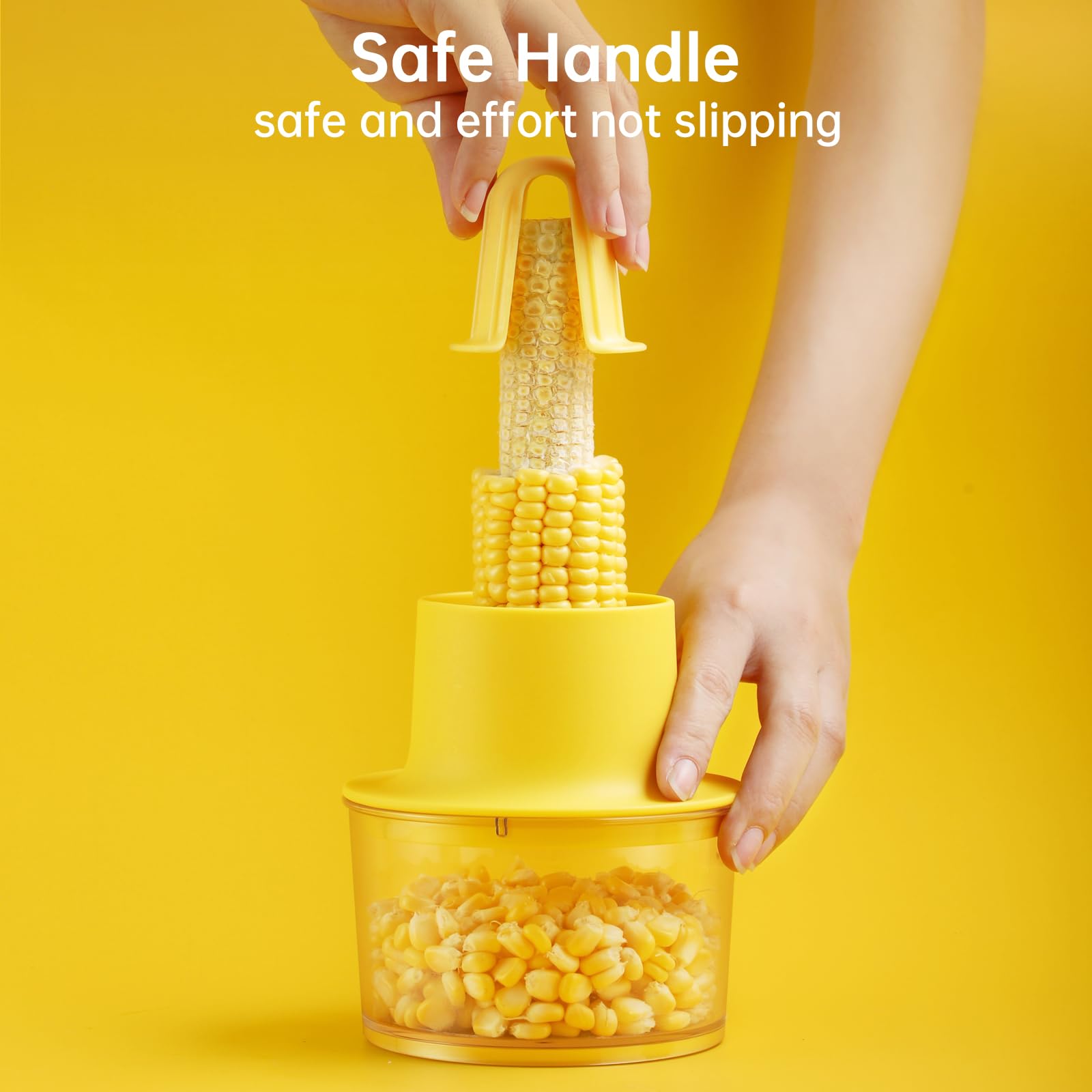 Corn Peeler, Corn Stripper, Corn cob Stripping Tool Corn Cutter & Remover with Built-In Cup Grater, Corn Kernel Cutter Ginger Grater
