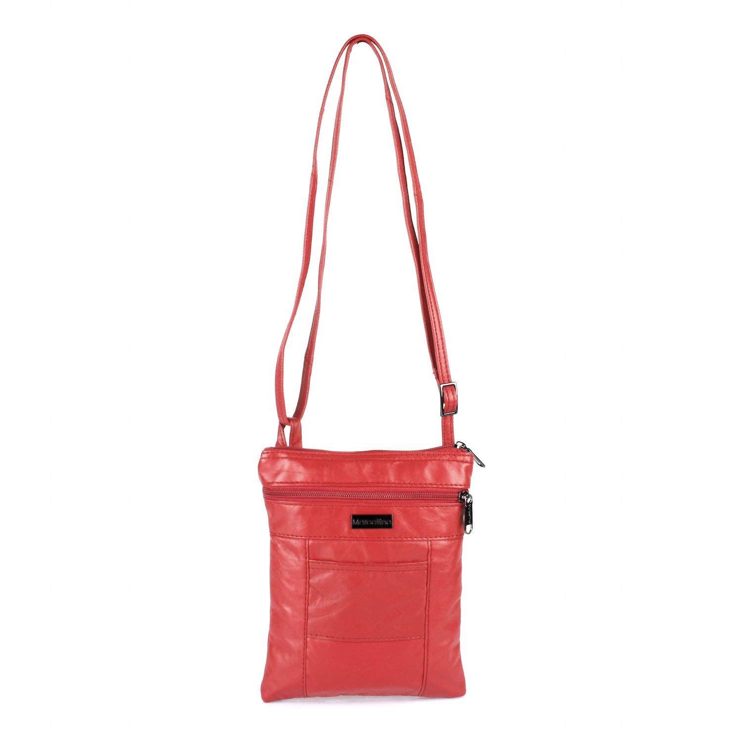 Marcellino Astrid Women's Crossbody Bag … (Red)