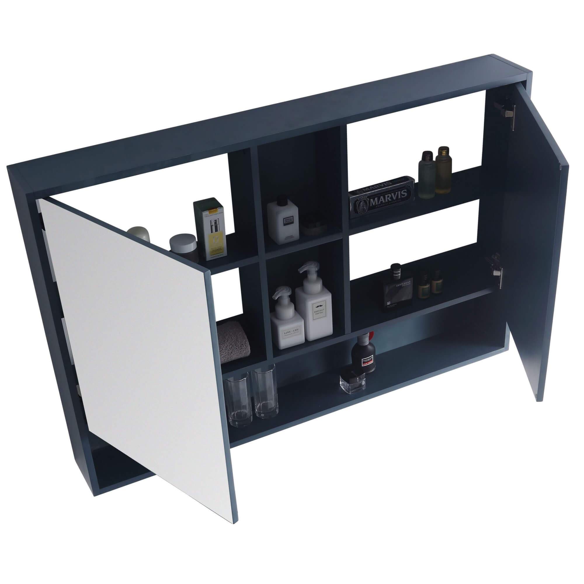 Fine Fixtures Shawbridge Bathroom Medicine Cabinet, Medicine Cabinets for Bathroom, Blue Bathroom Medicine Cabinet Wall Mounted 45" Surface Mount