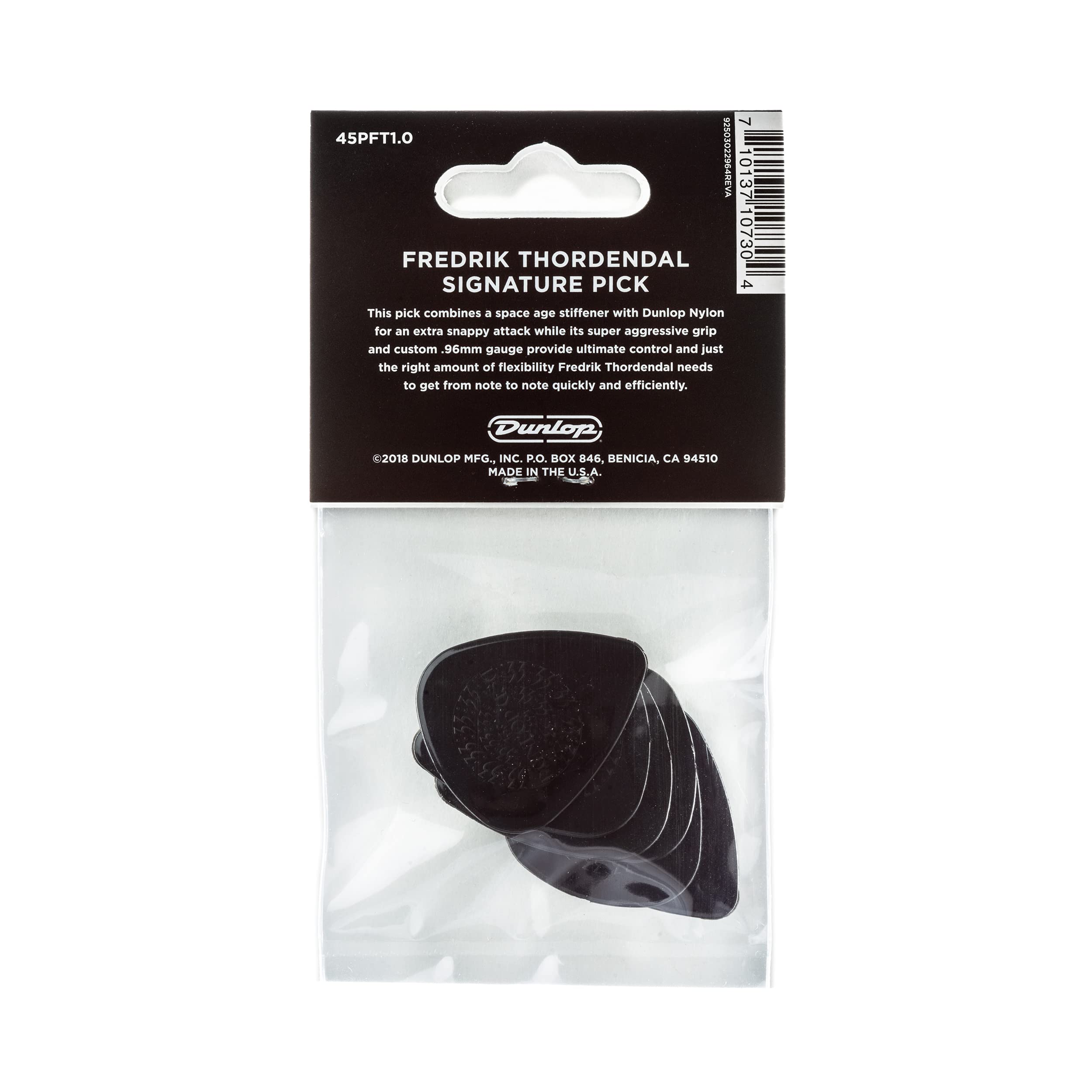Jim Dunlop Fredrik Thordendal Signature Nylon Guitar Picks (45PFT1.0)