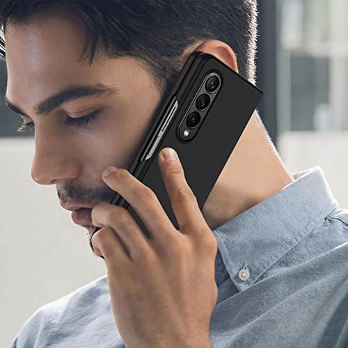 RLUYIDIKS for Samsung Galaxy Z Fold3 Case,Slim Hard PC Clear Protective Case,Wireless Charging Compatible 7.6inch Lightweight Slim Protective Case for Samsung Galaxy Z Fold 3 5G,Orange RUS02-37 CP
