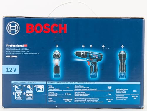 Bosch Professional GSB 10.8-2 LI 10.8V Body Only Cordless Li-Ion 2-Speed Combi Drill in Carton