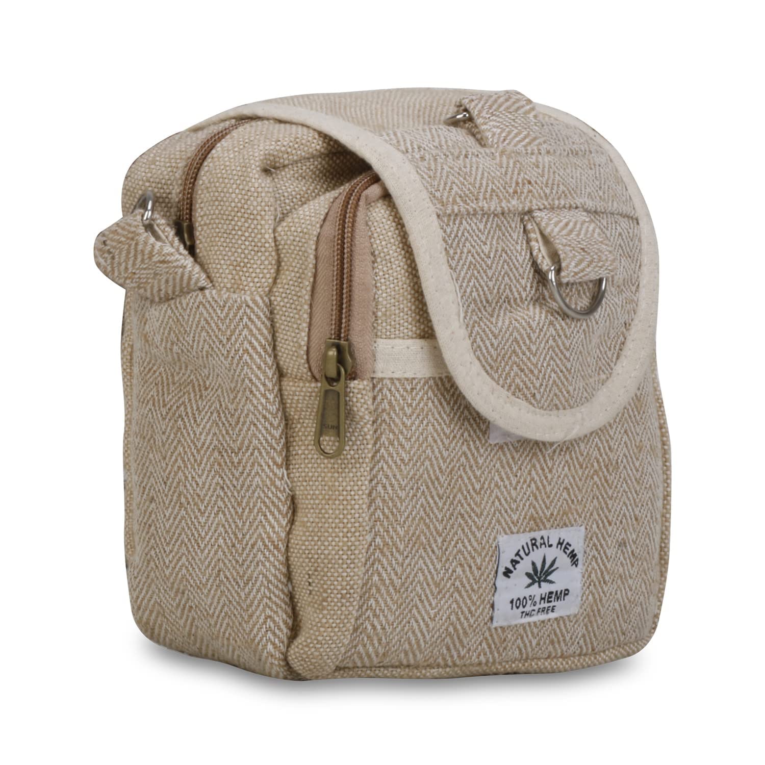 Suman Enterprises Pure Hemp Bag Handicraft Stylish Sling Bag Elegant Style Bag For Travel & Walk(White)