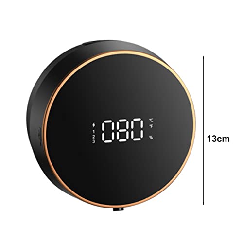 C-LARSS Automatic Soap Dispenser, Foaming Wall Mount Foam Rechargeable Soap Dispenser, Smart Electric Wall Soap Dispenser for Bathroom, Kitchen, Commercia Black