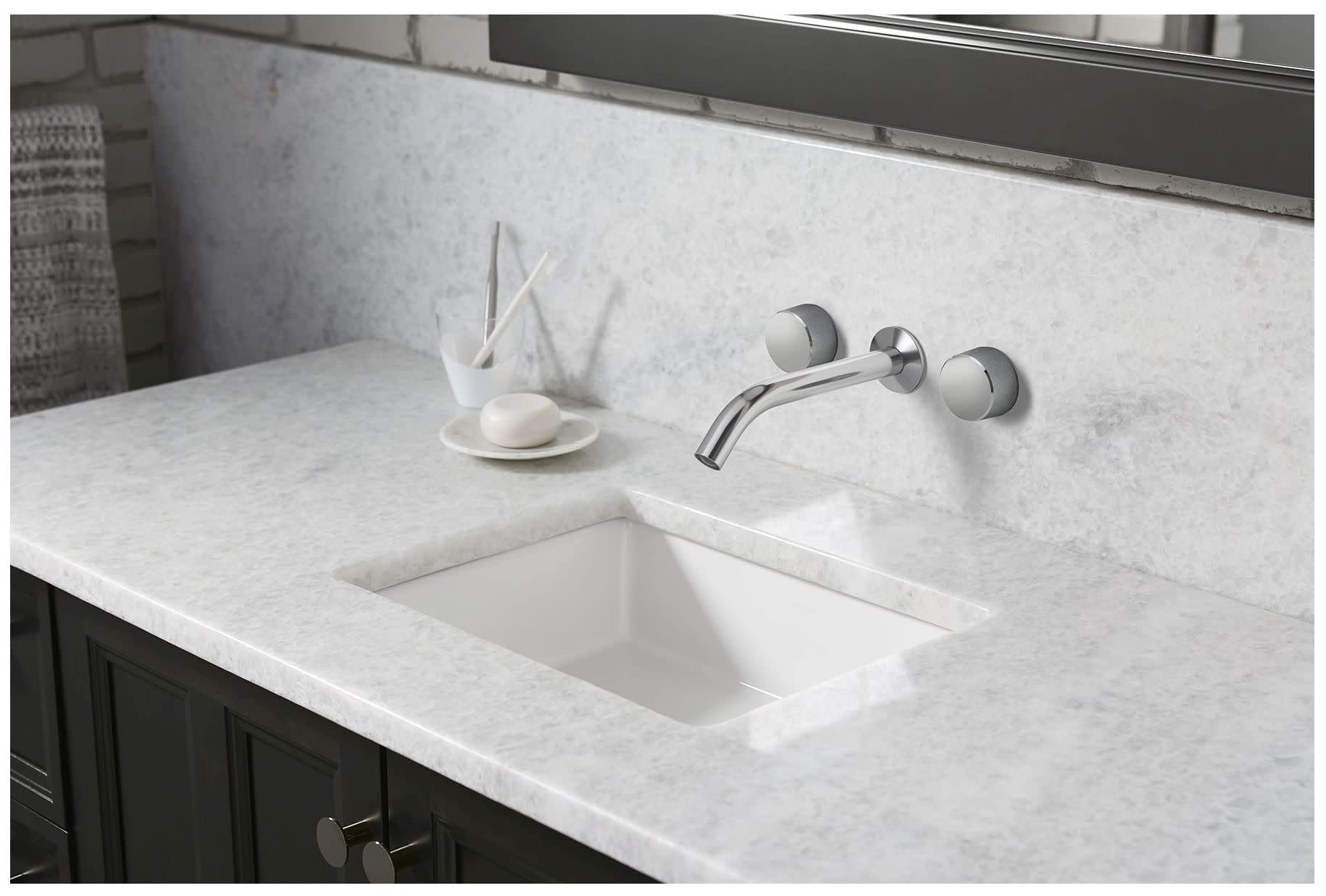 KOHLER Components Wall-Mount Bathroom Sink Faucet Spout With Tube Design 1.2 GPM
