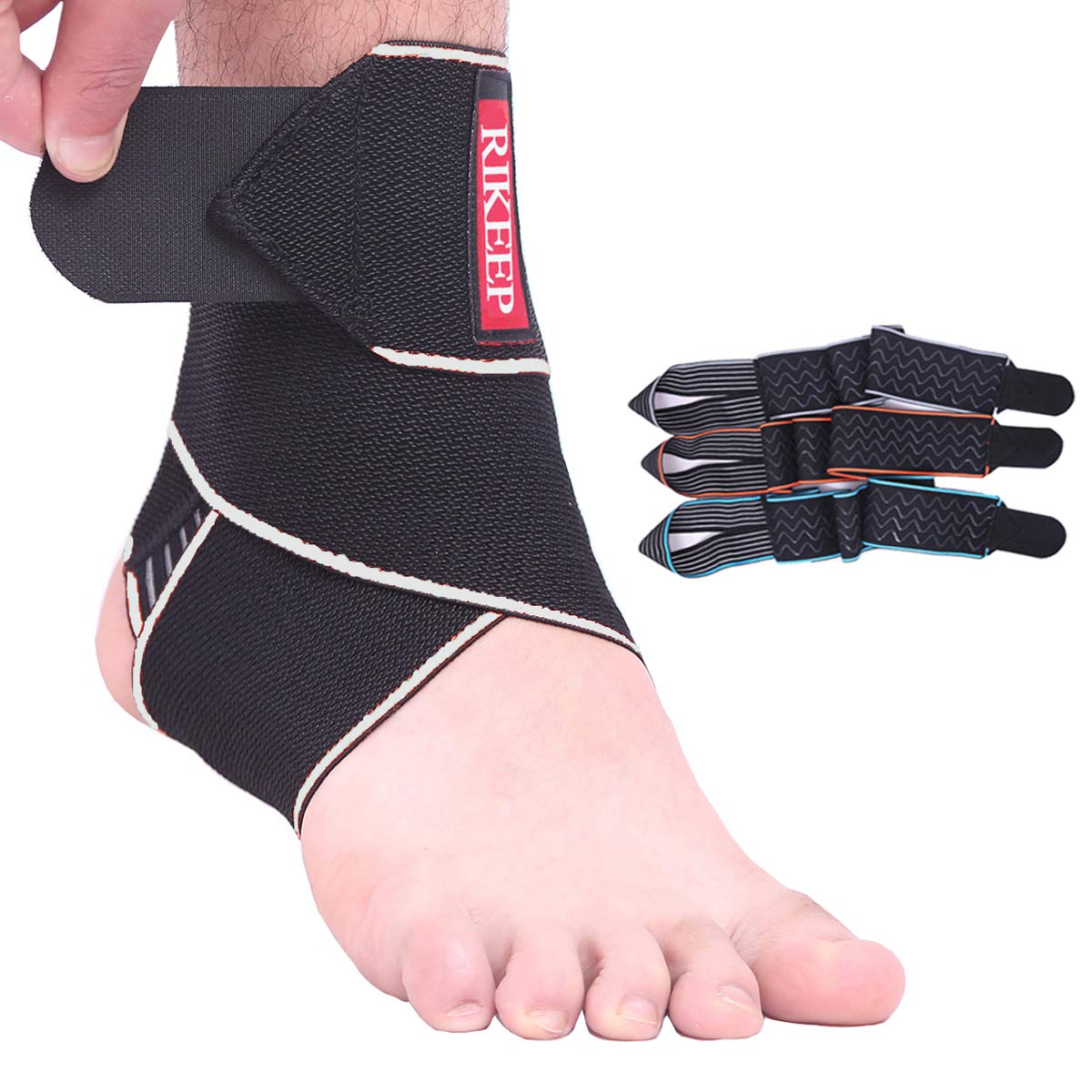 Candy Li Ankle Support,Adjustable Ankle Brace Breathable Nylon Material Super Elastic and Comfortable,1 Size Fits all, Suitable for Sports (gray 1)