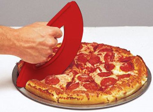 Rock'n Roll Pizza Cutter Red